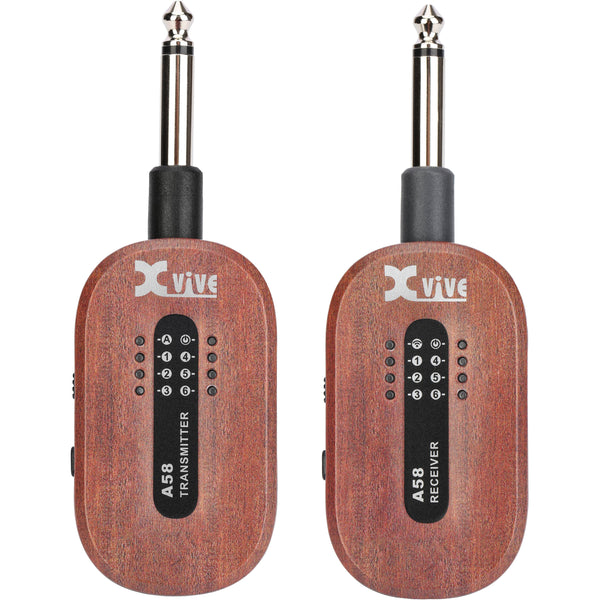 Xvive AC58 Wireless Guitar System with Charging Case - Mahogany | Music ...