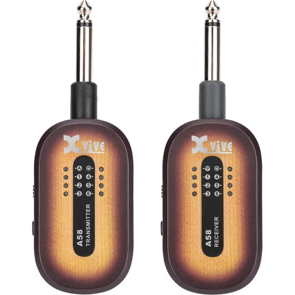 Xvive AC58 Wireless Guitar System with Charging Case - Sunburst | Music ...